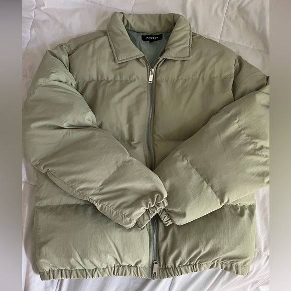 PacSun | Jackets & Coats | Mens Pacsun Green Puffer Jacket | Poshmark